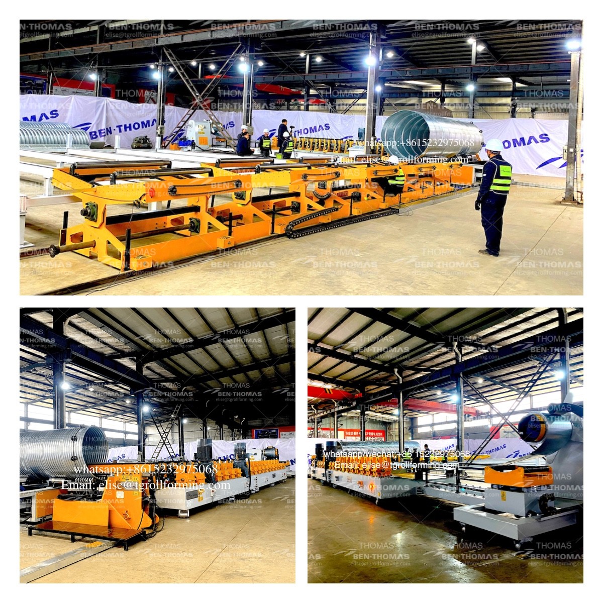 helical lockseam corrugated metal pipe mill/helically corrugated metal ...
