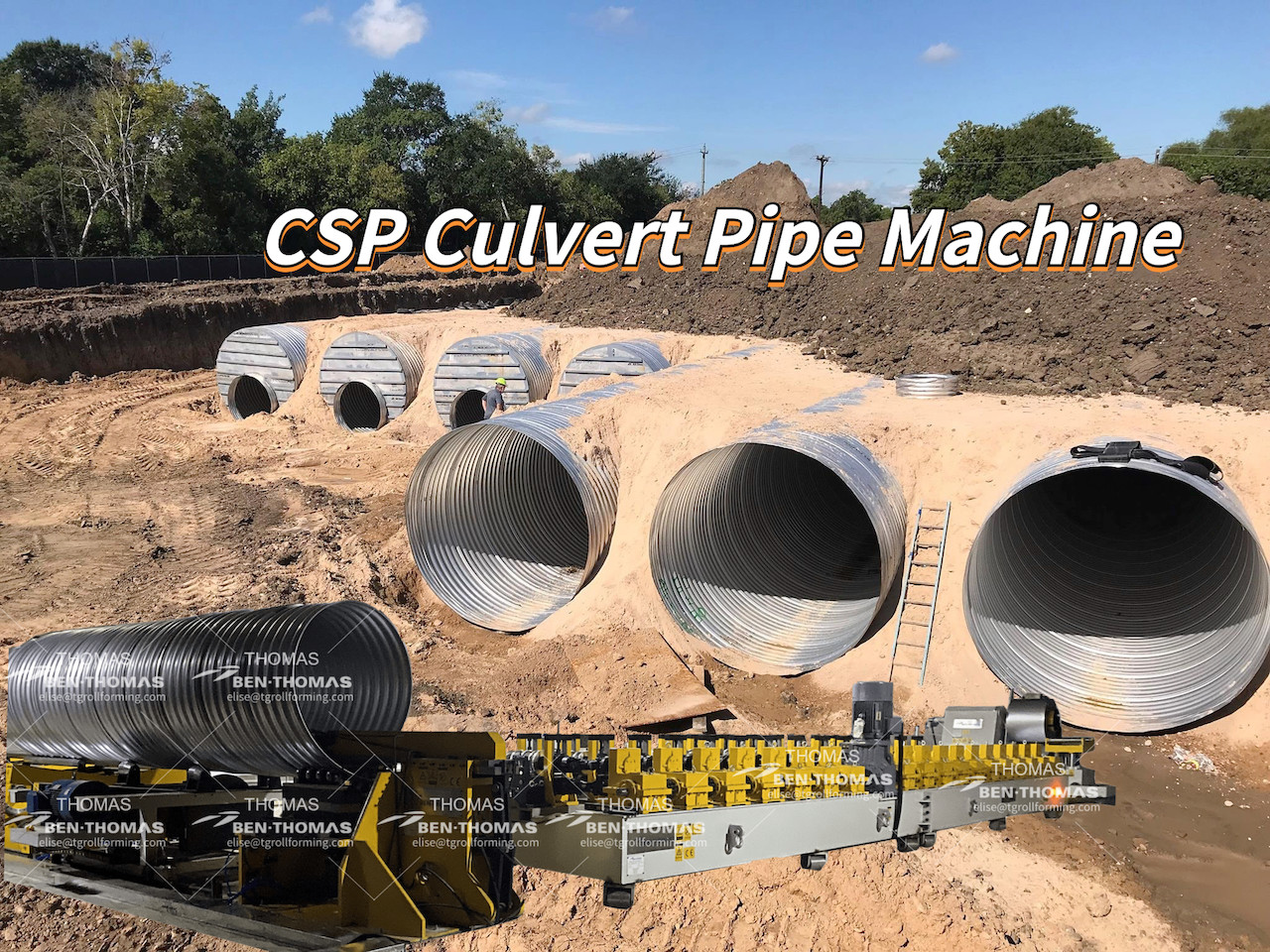 CSP culvert pipe machine | CSP culvert pipe equipment | Culverts ...
